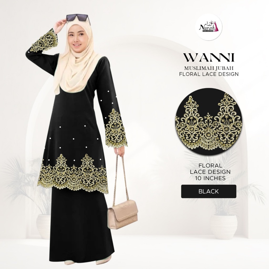 New High Quality Baju Kurang Waani with Floral Lace and Baatu In Unique ...