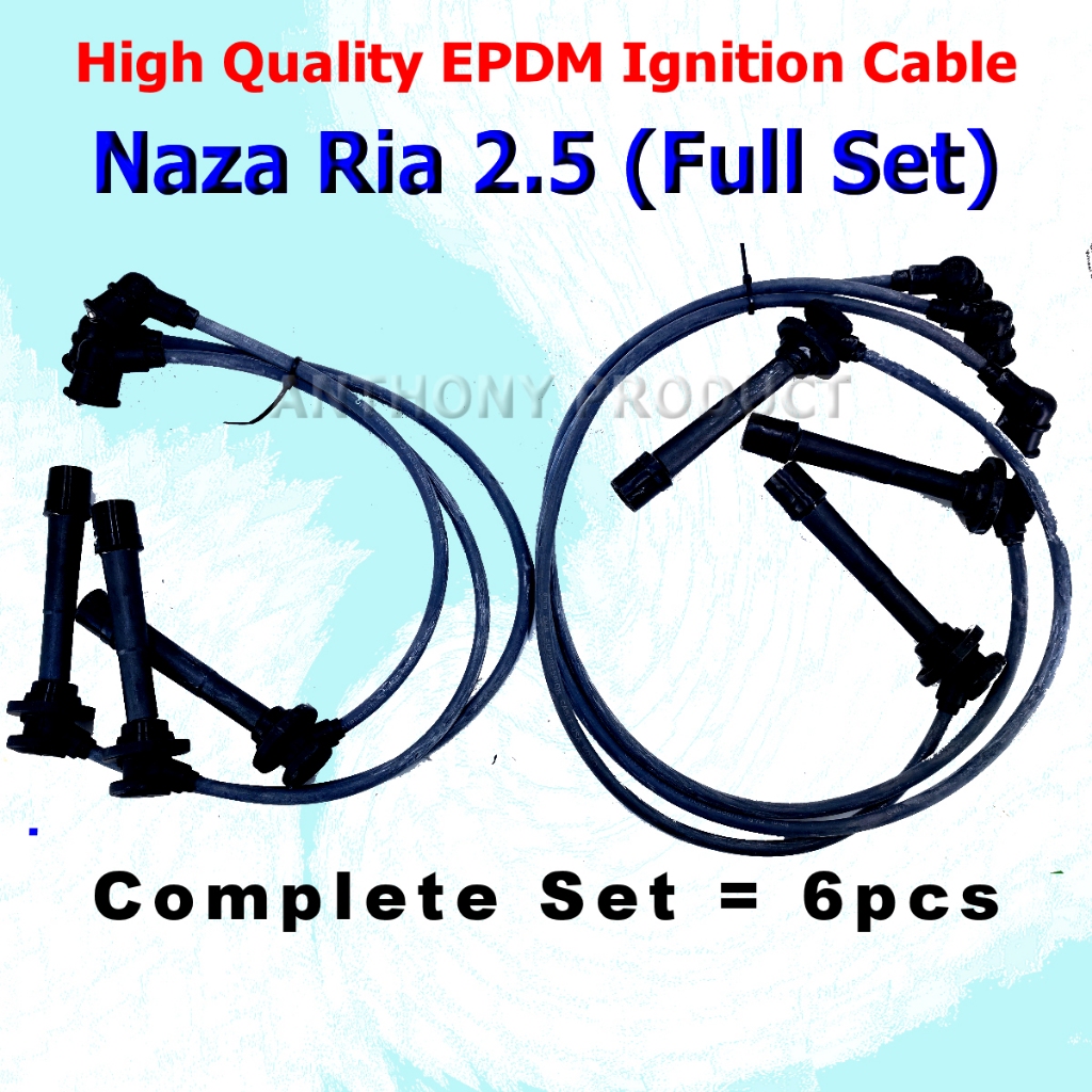 Naza Ria, Kia Carnival 2.5 Ignition cable, Plug Wires (Set 6pcs ...