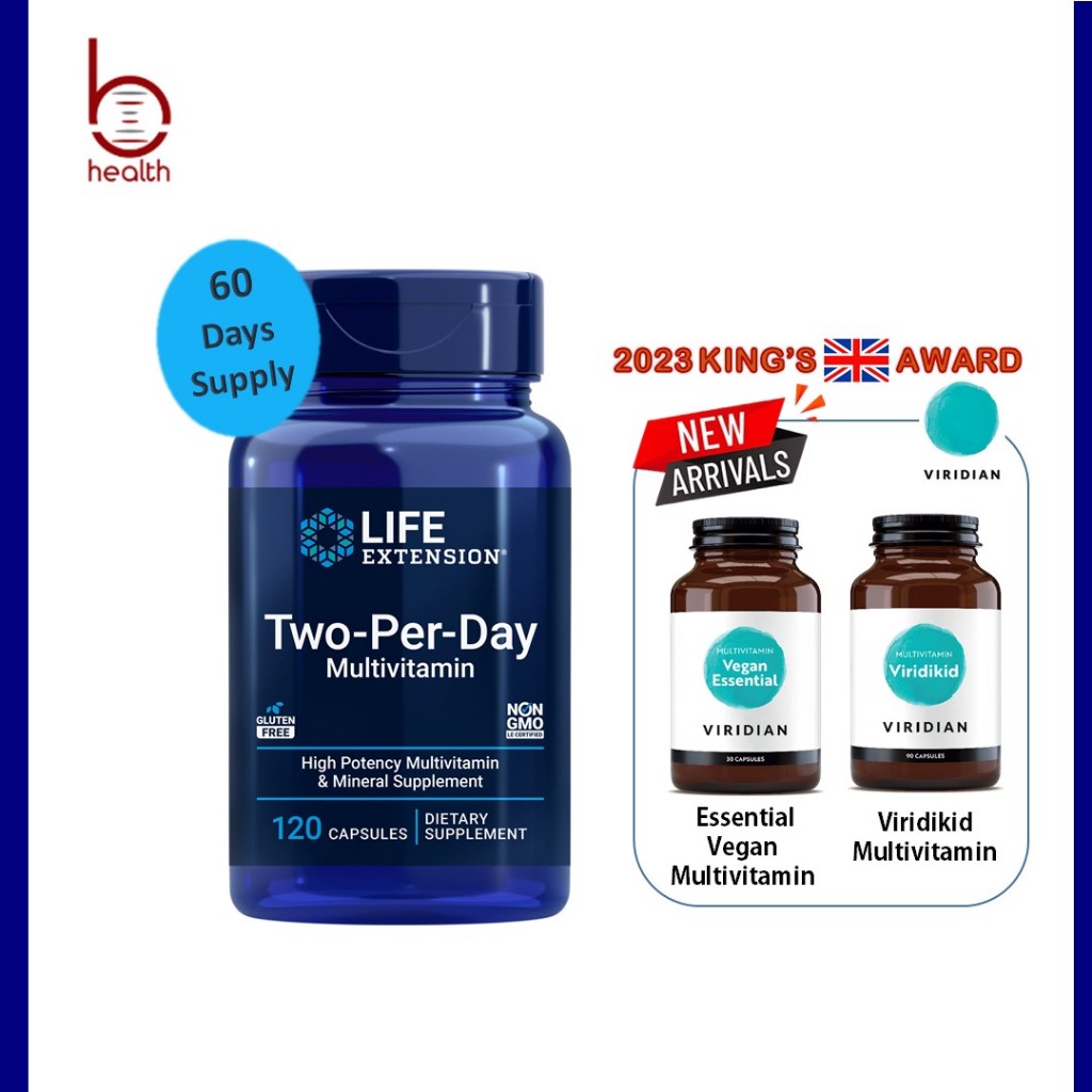 [Life Extension] Two-Per-Day Capsules Multivitamin, EXP: 02/27, 120 ...
