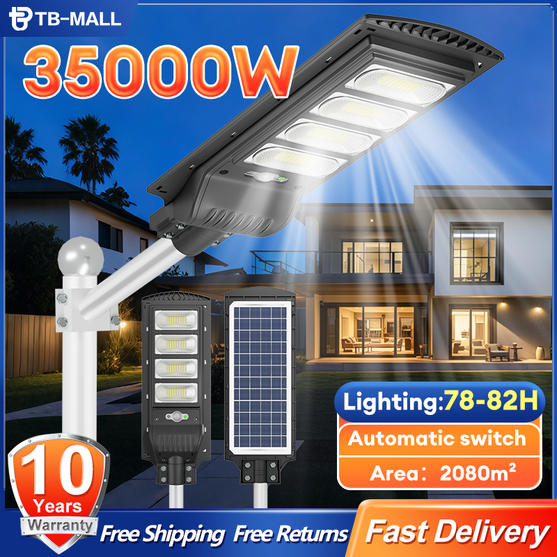 Ready Stock 35000W Lampu Solar Light Outdoor Lighting Solar Street Light Outdoor Waterproof IP67 ...