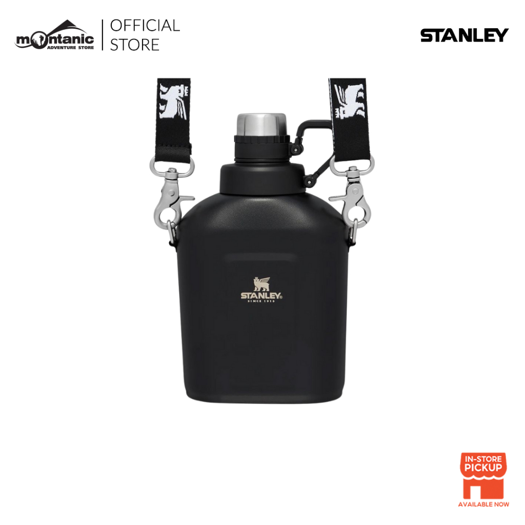 [No Box] Stanley Classic Steel Canteen 1.1QT+ Removable Carry Strap ...