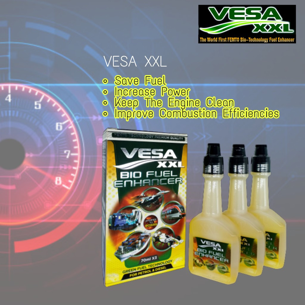 VESA XXL Bio Fuel Enhancer (70ml x 3 Bottles) | Shopee Malaysia
