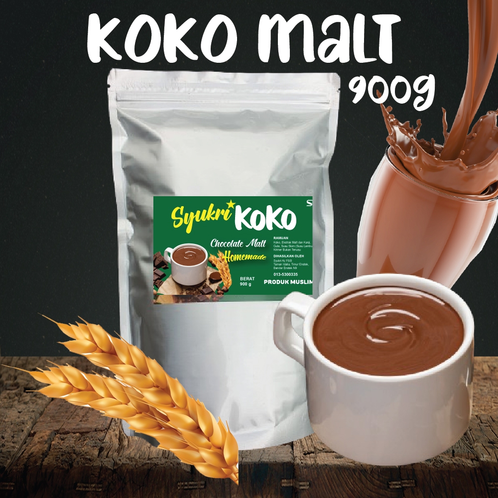 Syukri KOKO MALT 900g Minuman SEKELUARGA | Shopee Malaysia
