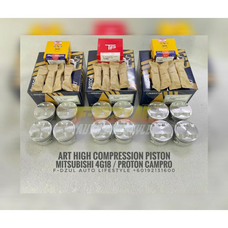 ART High Compression Piston Proton Campro Mitsubishi 4G18 77MM 76.5MM ...