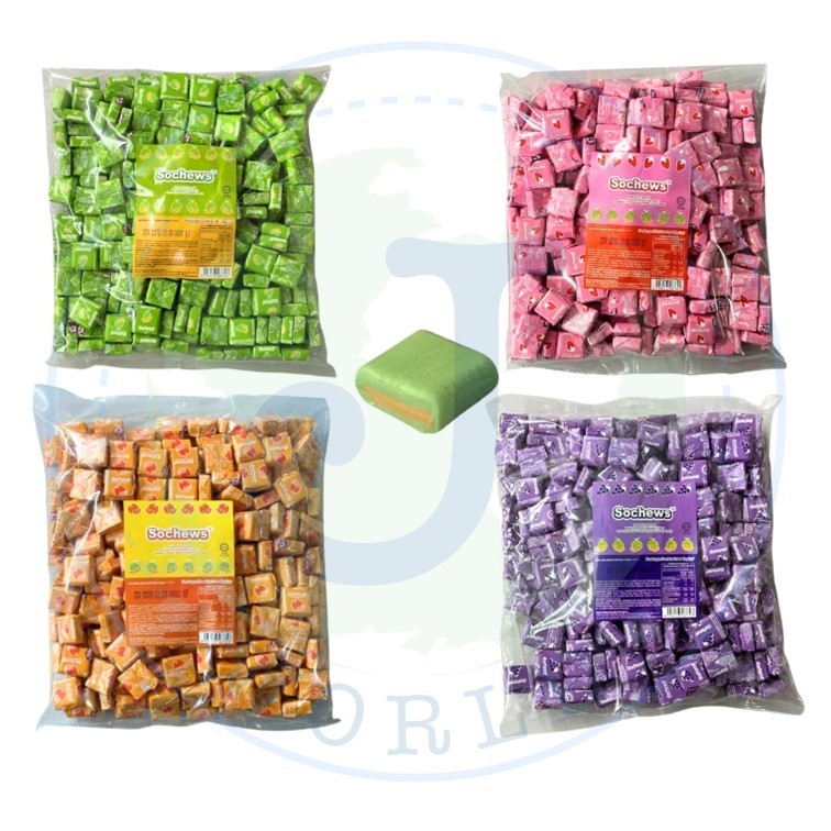 [1KG] SOCHEWS DUAL CANDY ( BLACKCURRANT / ORANGE / MELON / STRAWBERRY ...