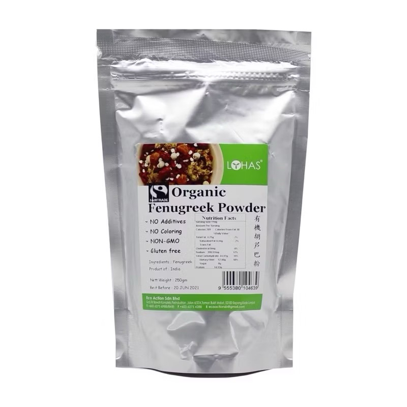 Lohas Organic Fenugreek Powder 250g Serbuk Halba Organik | Shopee Malaysia