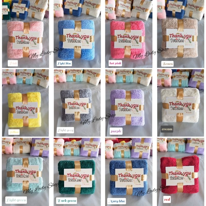 Ready Stock Face towel Siap Packing 35x75cm Microfiber Door gift ...