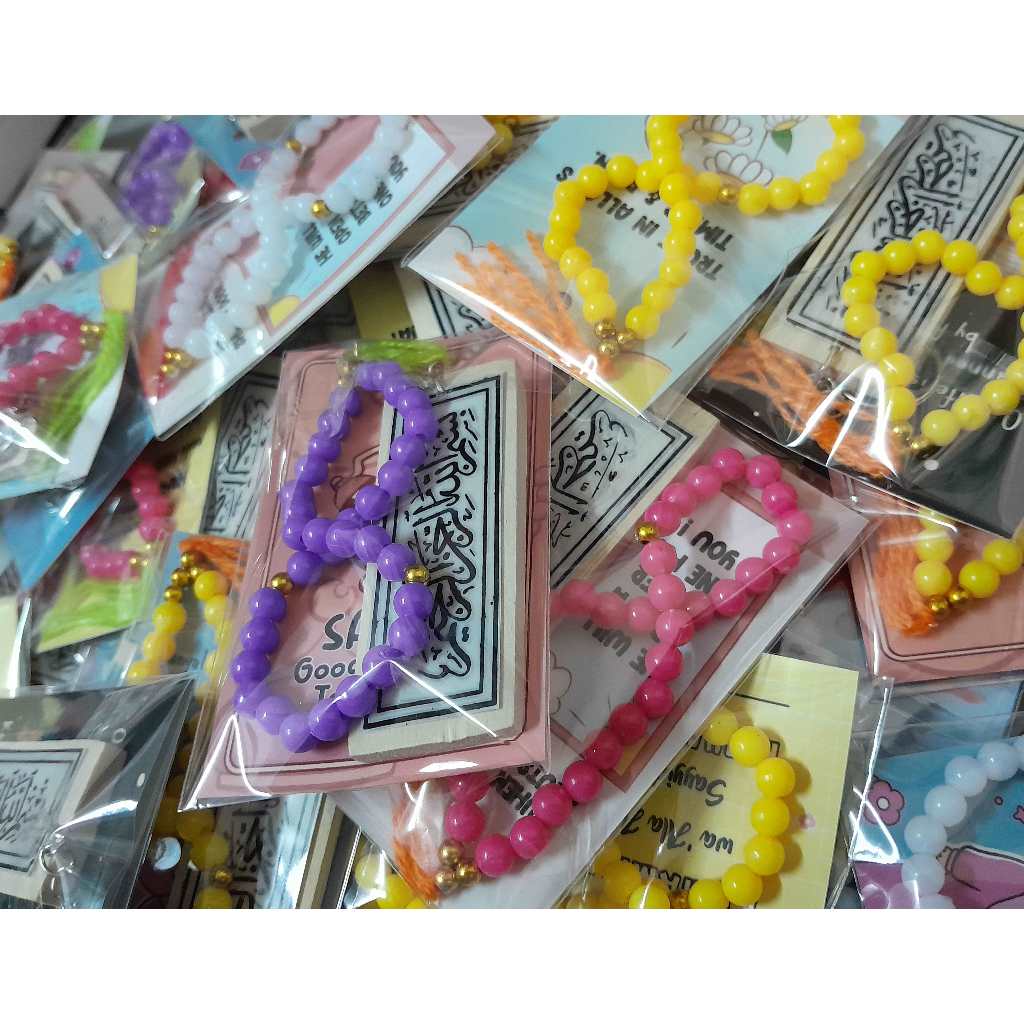 Set Doorgift Murah!! Mini Tasbih Keychain Bookmark Pocket Size Wedding ...
