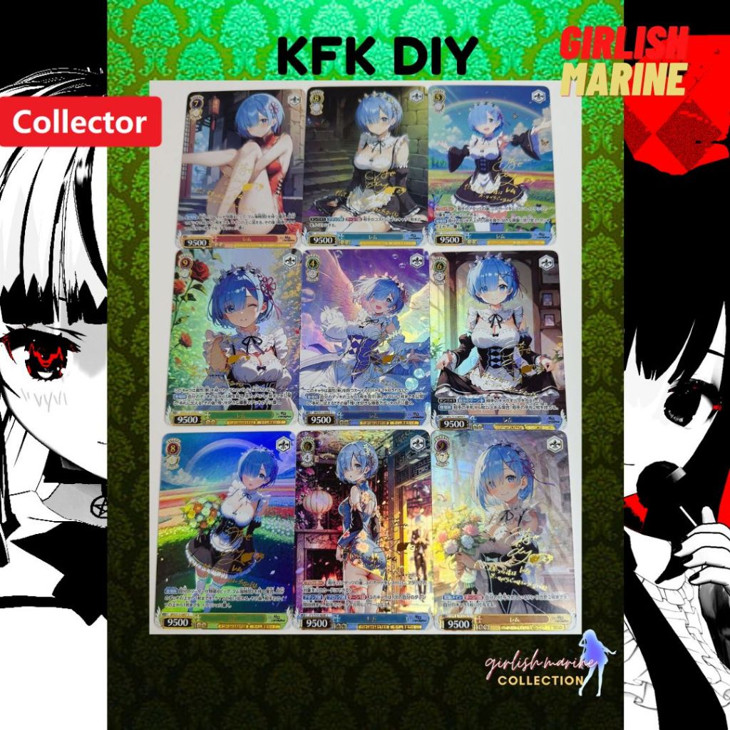[DIY CARD][KFK] DIY custom ANIME card REM-W0121+current | Shopee Malaysia
