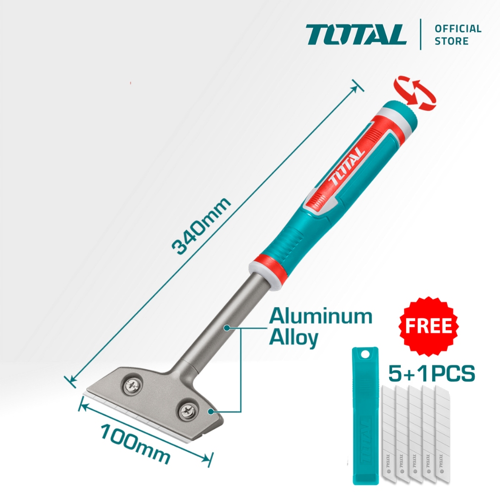 Total Metal scraper with aluminum alloy & free 6pcs SK5 knife Blade ...
