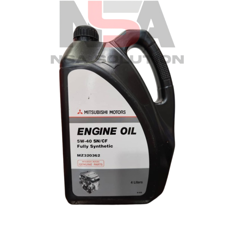 Mitsubishi Fully Synthetic Oil SN/CF 5W40 4L (4Liter) Engine Oil (ALL ...