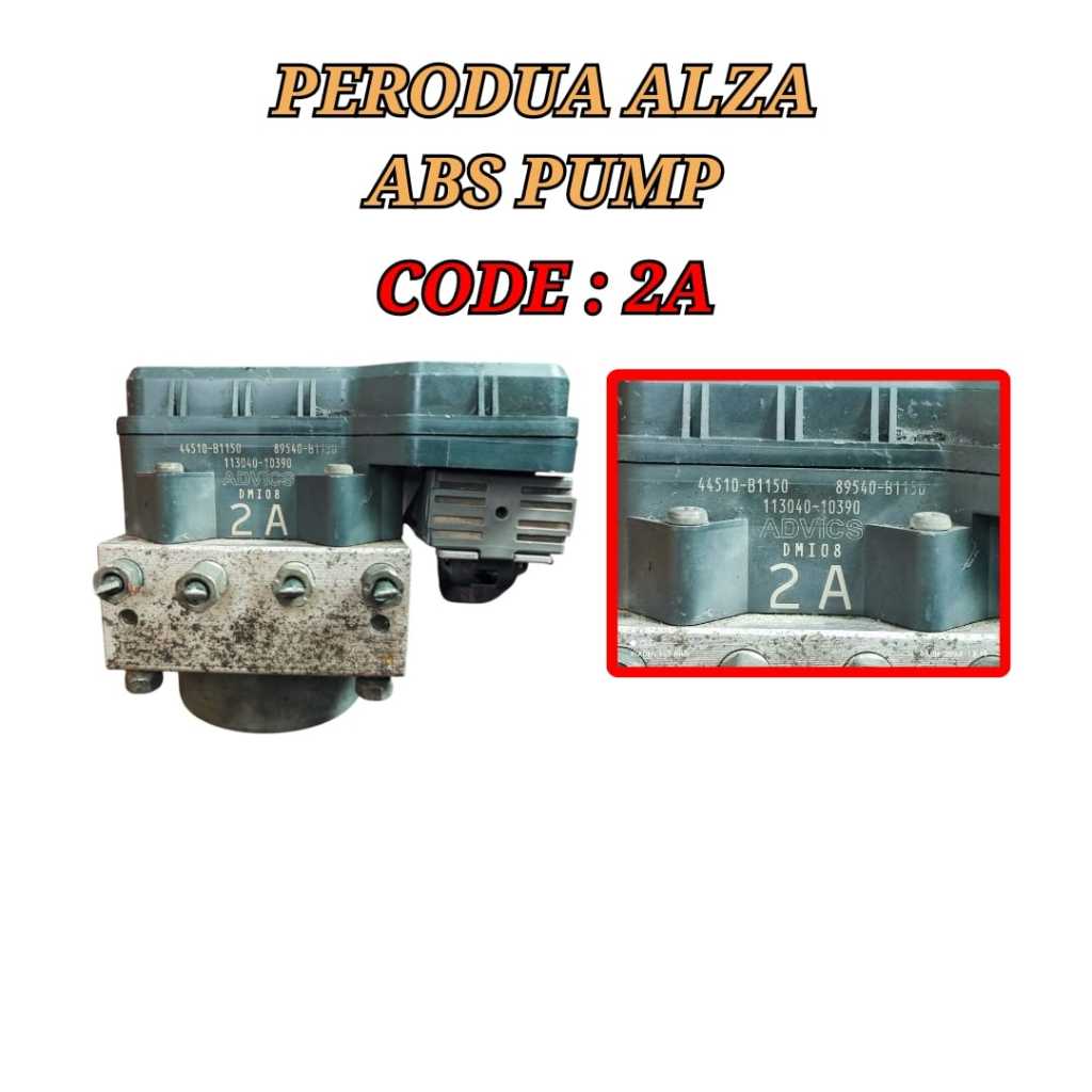 ABS Pump / Anti-Lock Brake Perodua Alza ABS Pump / Anti-Lock Brake 2A ...