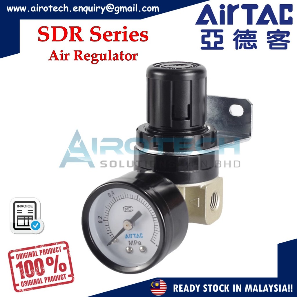 AirTAC SDR Series Regulator SDR100M5 SDR10006 SDR20006 SDR20008 ...