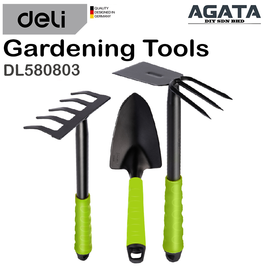 DELI Gardening Tools (Shovel /Rake/ Hoe) High Quality Carbon Steel ...