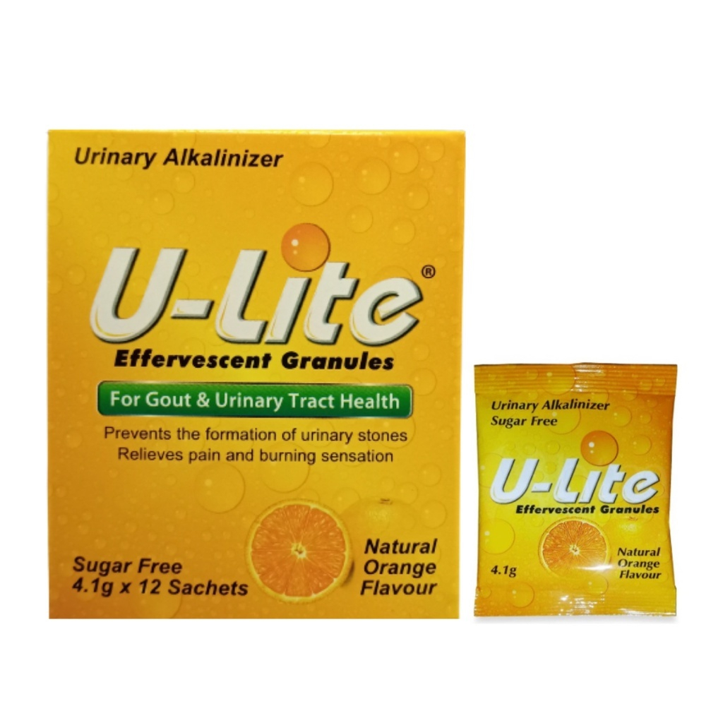 U - LITE EFFERVESCENT GRANULES FOR GOUT & URINARY TRACT HEALTH 1BOX ...