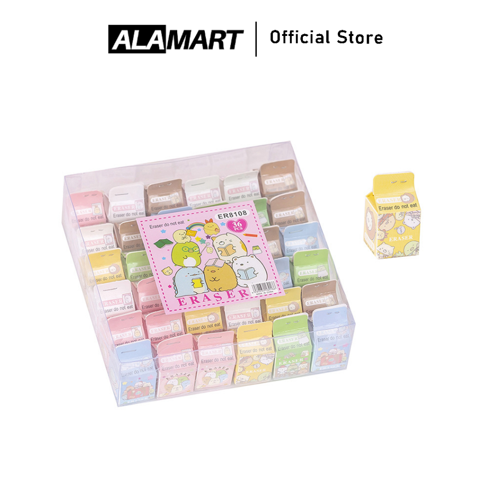 ALAMART Cartoon Milk Carton Eraser (1 Pcs) | Shopee Malaysia