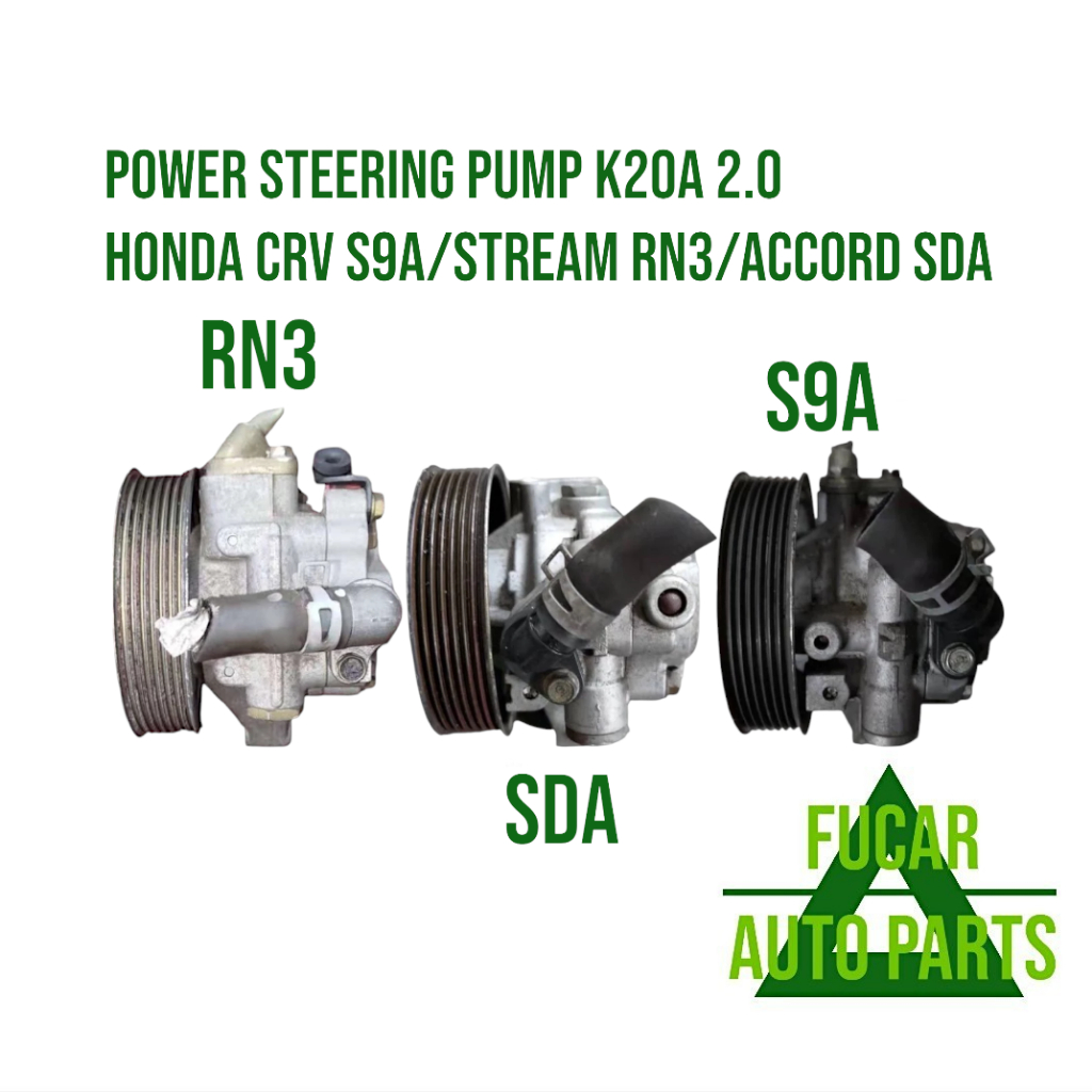 USED POWER STEERING PUMP K20A 2.0 HONDA CRV S9A/STREAM RN3/ACCORD SDA ...