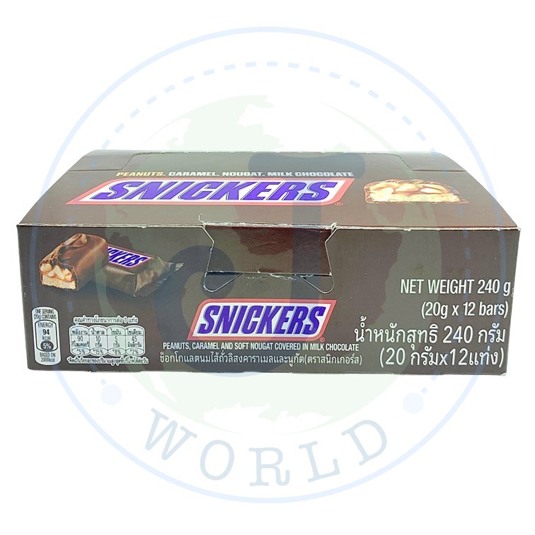 [12PCS] SNICKERS PEANUT FILLED CHOCOLATE BAR OUTER 20G SNEK COKLAT ...