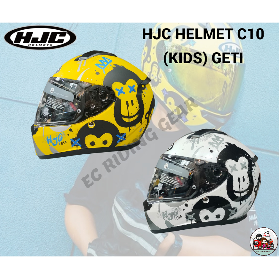 HJC HELMET C10 KIDS GETI FULL FACE HELMET | Shopee Malaysia