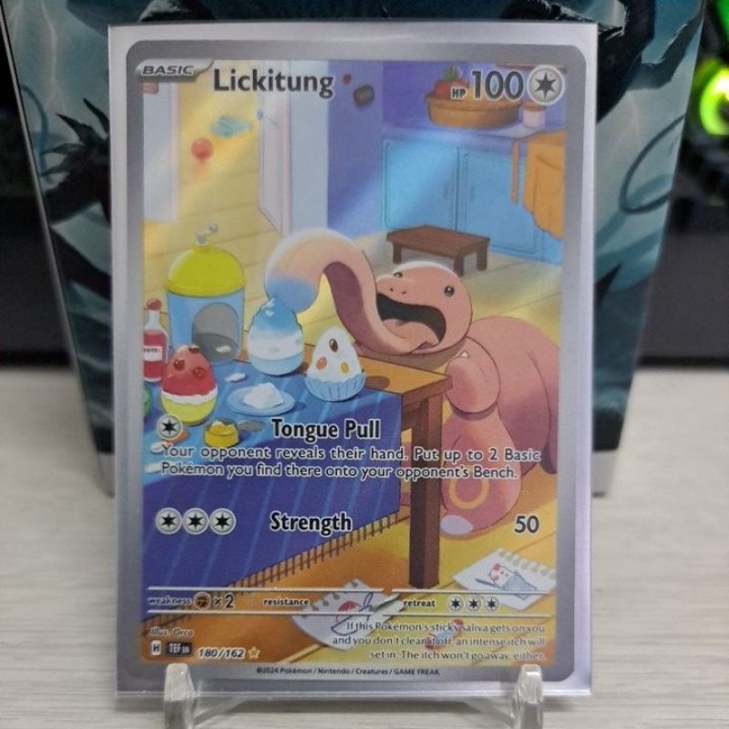 Pokemon TCG Lickitung (TEF)(Illustration Rare) 180/162 | Shopee Malaysia