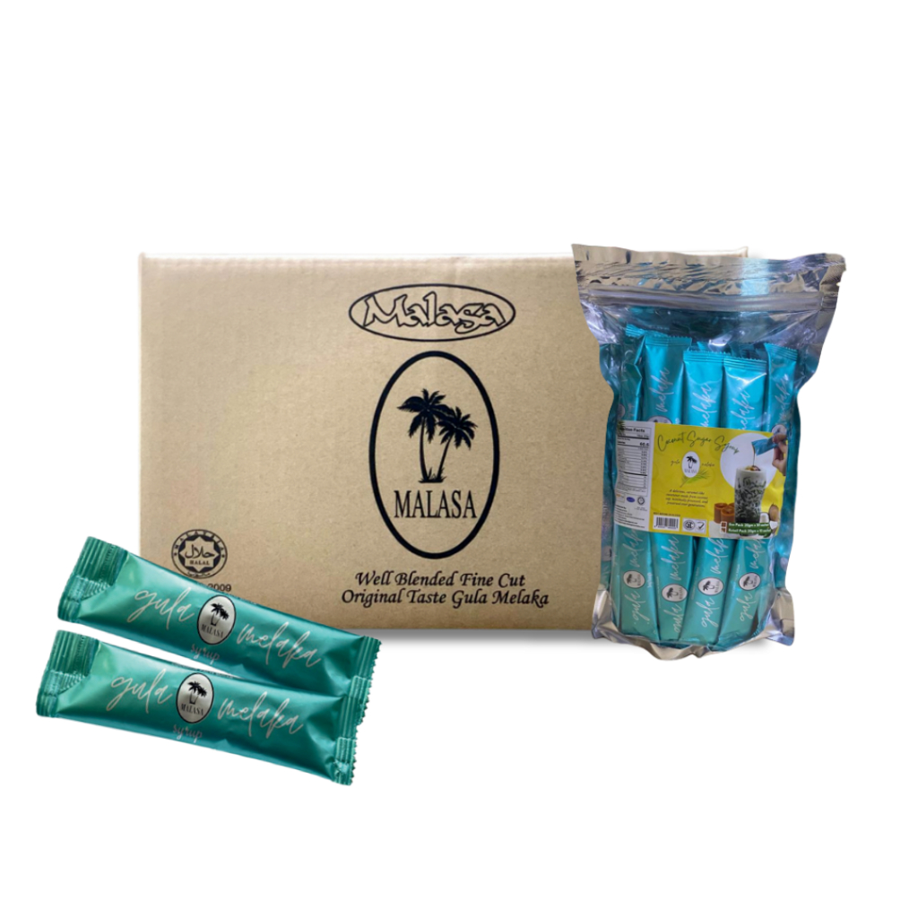 Gula Melaka Syrup Sachet Ecopack 5 packs/carton (1 pack x 50 sachet ...