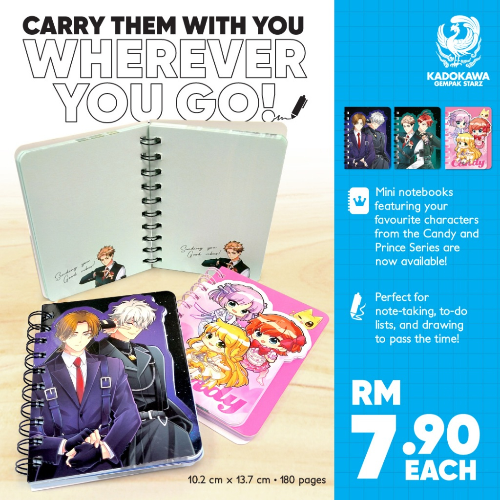 Candy & Prince Mini Notebook | Shopee Malaysia