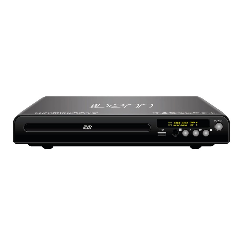 DENN DVD-26HUK DVD Player with USB/ MP4/ MP3/ CD Ripping/ Karaoke/ HDMI ...