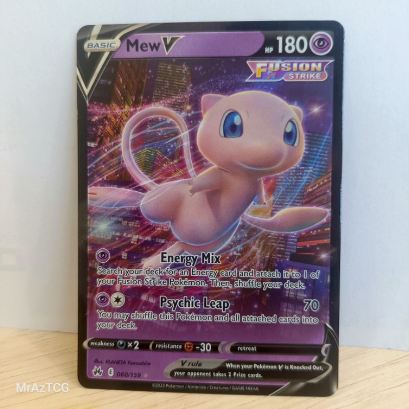 Mew V - 060/159 - Ultra Rare Crown Zenith Singles | Shopee Malaysia