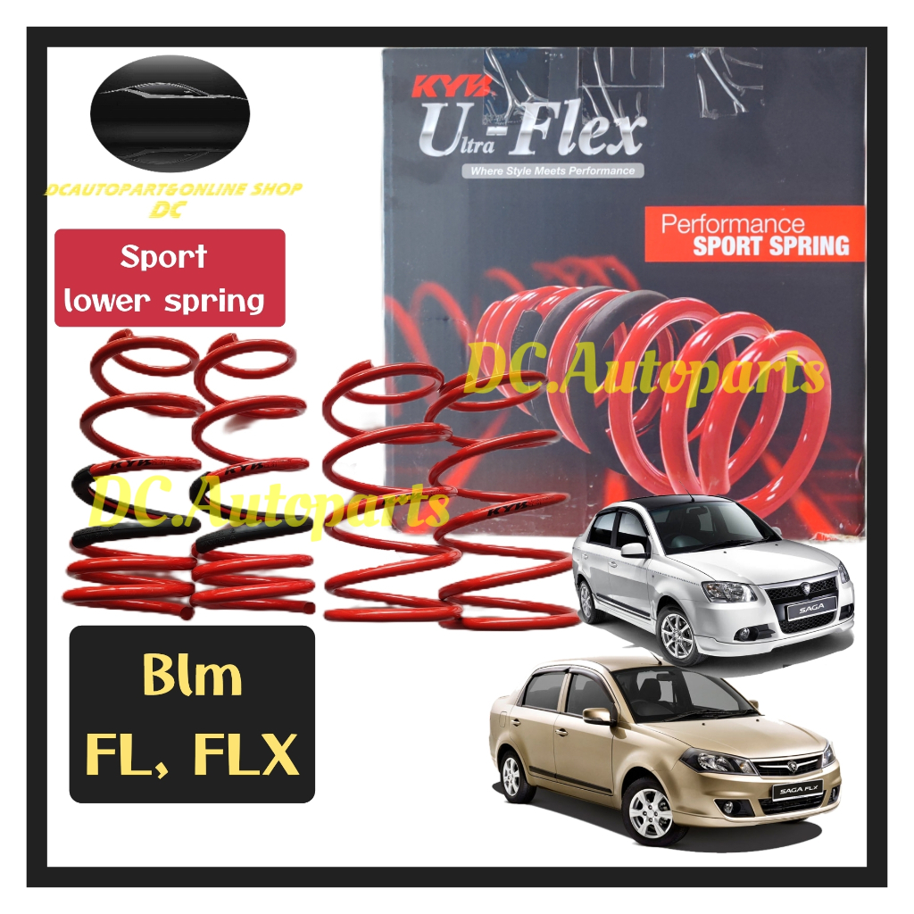 KYB ULTRA FLEX SPORT LOWER SPRING PROTON SAGA BLM FL FLX ( 1SET FRONT ...
