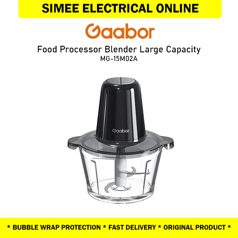 Gaabor 2.0L Food Processor Blender Large Capacity 300W S-Type MG-15M02A ...