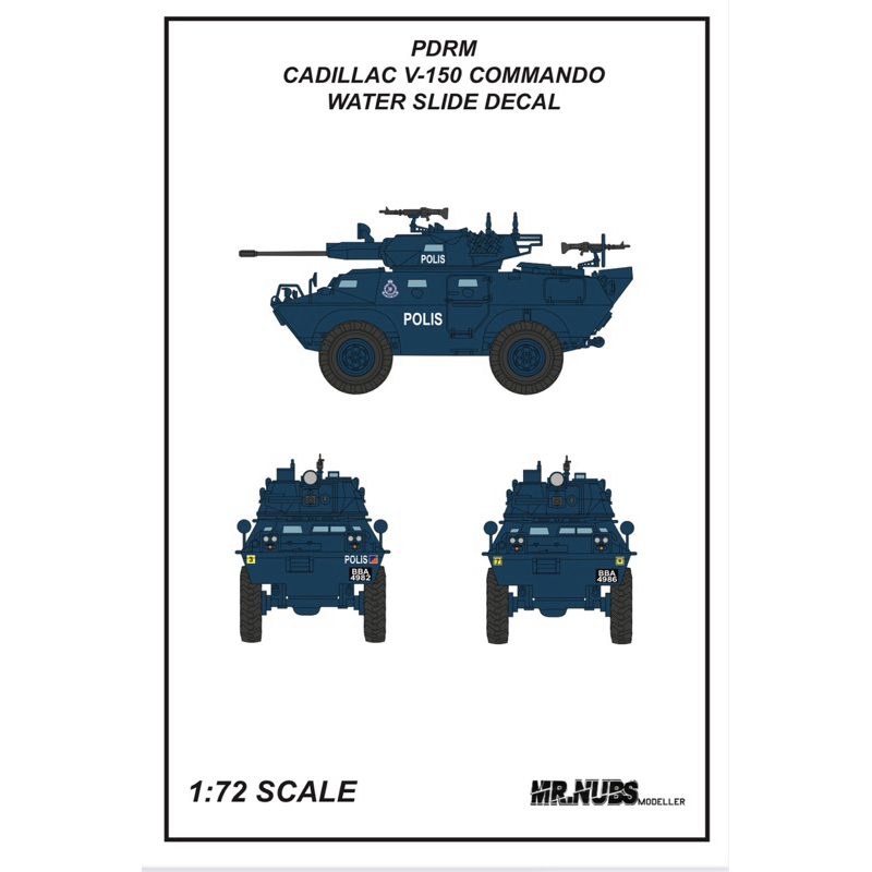 1:72 Scale V150 PDRM Waterslide Decal | Shopee Malaysia