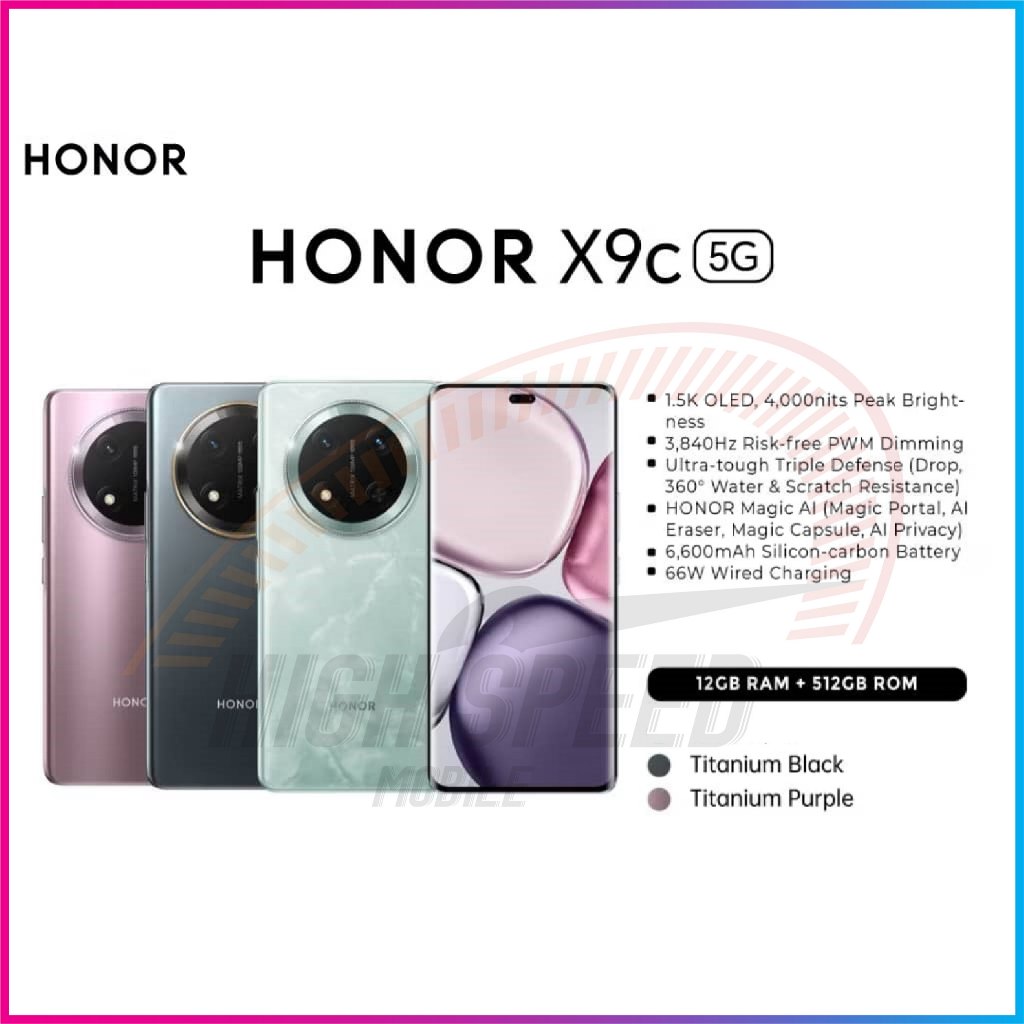 Honor X9c 5G 12GB RAM + 512GB ROM MY SET | Shopee Malaysia