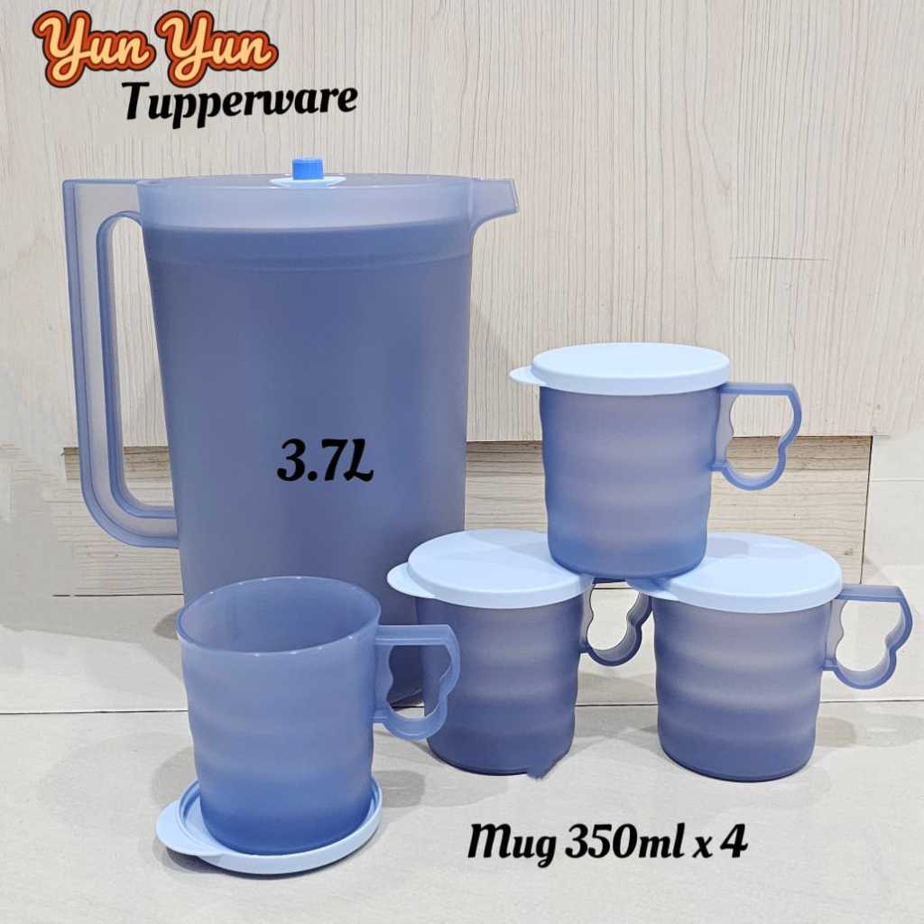 Tupperware Giant Pitcher 3.7L / Blossom Mugs with Seal 350ml | Shopee Malaysia