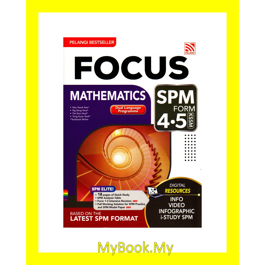*BARU* MyB Buku Rujukan/Nota : Mathematics DLP - Focus SPM Tingkatan 4&5 (Pelangi) | Shopee Malaysia