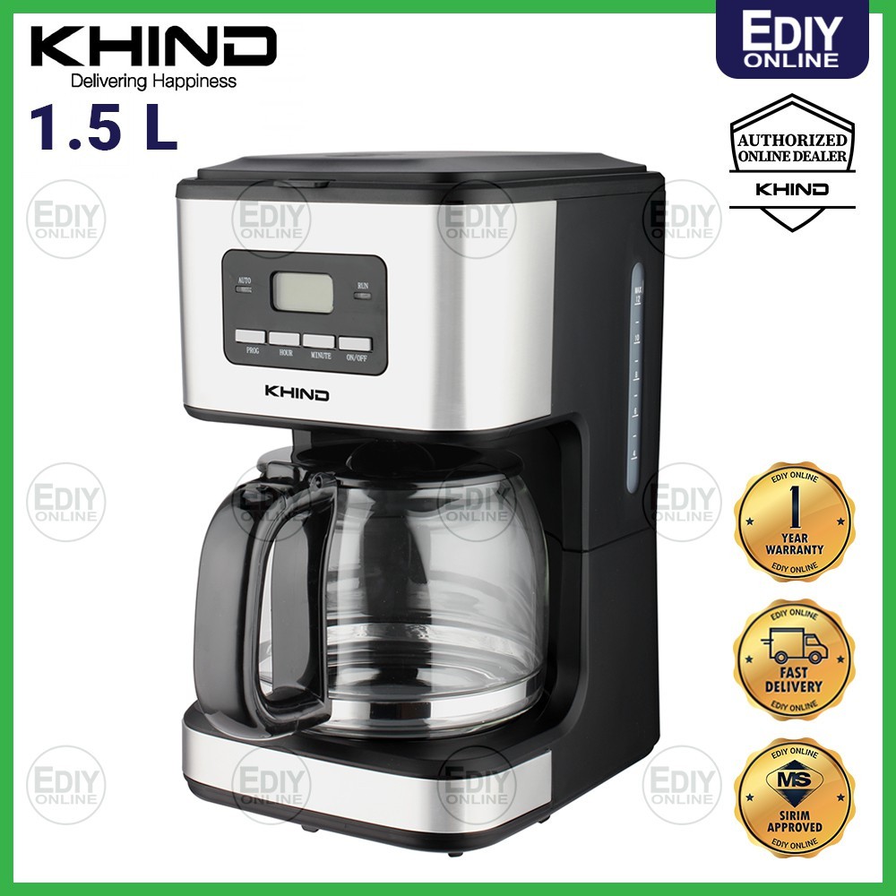 Coffee Maker Khind CM100SS CM-100SS / CM1215 CM-121 Mesin Pembuat Kopi 咖啡机 Classic Stainless ...
