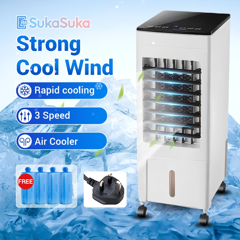 Air Cooler Remote Control 3 Speed Energy Saving Low Noise 8L Large ...