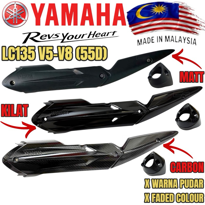 TGK VIDEO COLOUR BEZA! YAMAHA LC135 V5 V6 V7 V8 (HITAM) EXZOS EXHAUST ...