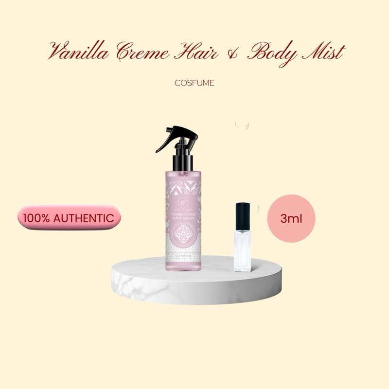 [ Decant ] Authentic Cosfume Vanilla Creme Hair & Body Mist 3ml Decant ...