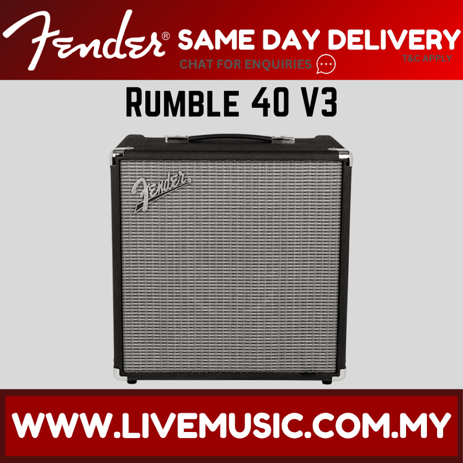 *SAME DAY DELIVERY* Fender Rumble 40 V3 - 40 watt, 1x10" Guitar Bass ...