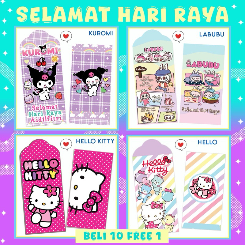 💙COOL SAMPUL DUIT RAYA KARTUN POPULAR | Shopee Malaysia