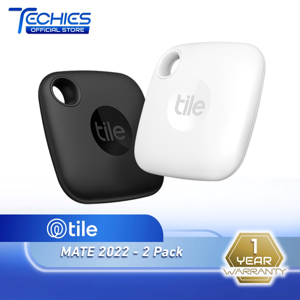 Tile Mate Keys And Item Bluetooth Tracker - Black/White (2 Pack ...
