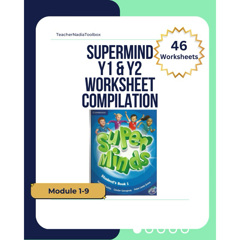 (SOFTCOPY PDF) Year 1 and Year 2 Supermind based worksheet compilations ...
