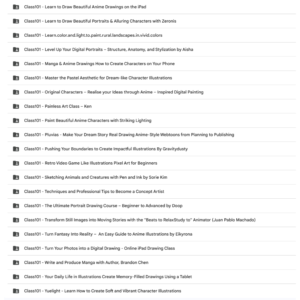 Class101 Course Bundle Set C- Best Best Drawing Video Courses C Masterclass | Shopee Malaysia