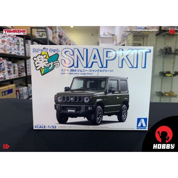 Aoshima The Snap Kit Suzuki JB64 Jimny (Jungle Green) (Scale 1/32 ...