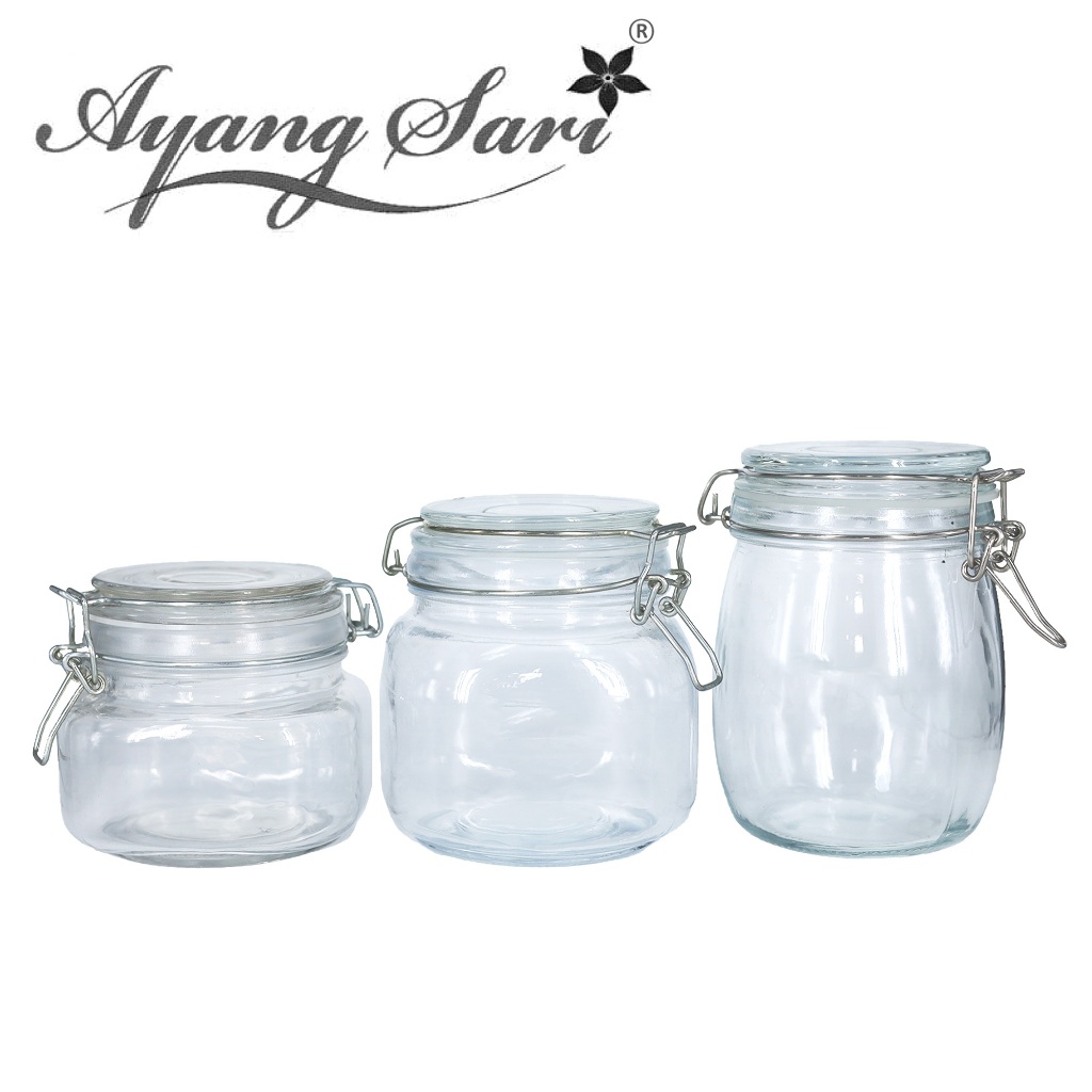 Air Tight Closure Glass Jar 500/750ML/Botol Jar Kaca | Shopee Malaysia