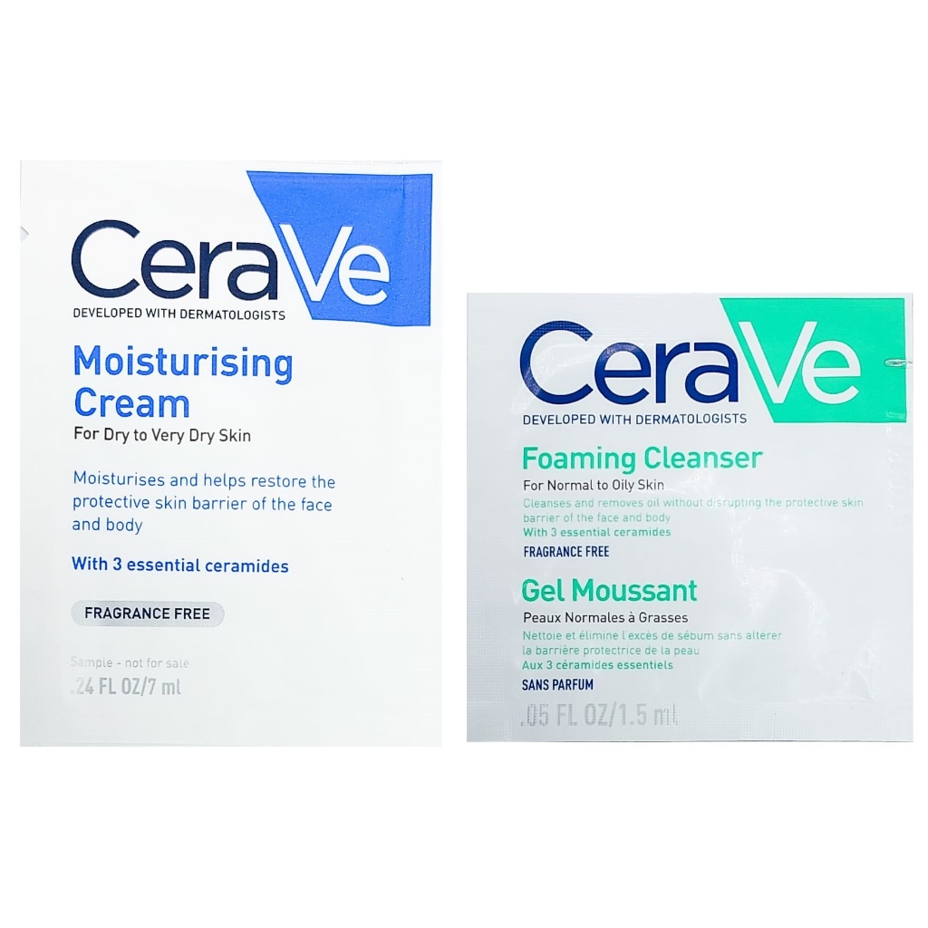 Cerave Foaming Cleanser / Moisturising Cream (Sample) | Shopee Malaysia