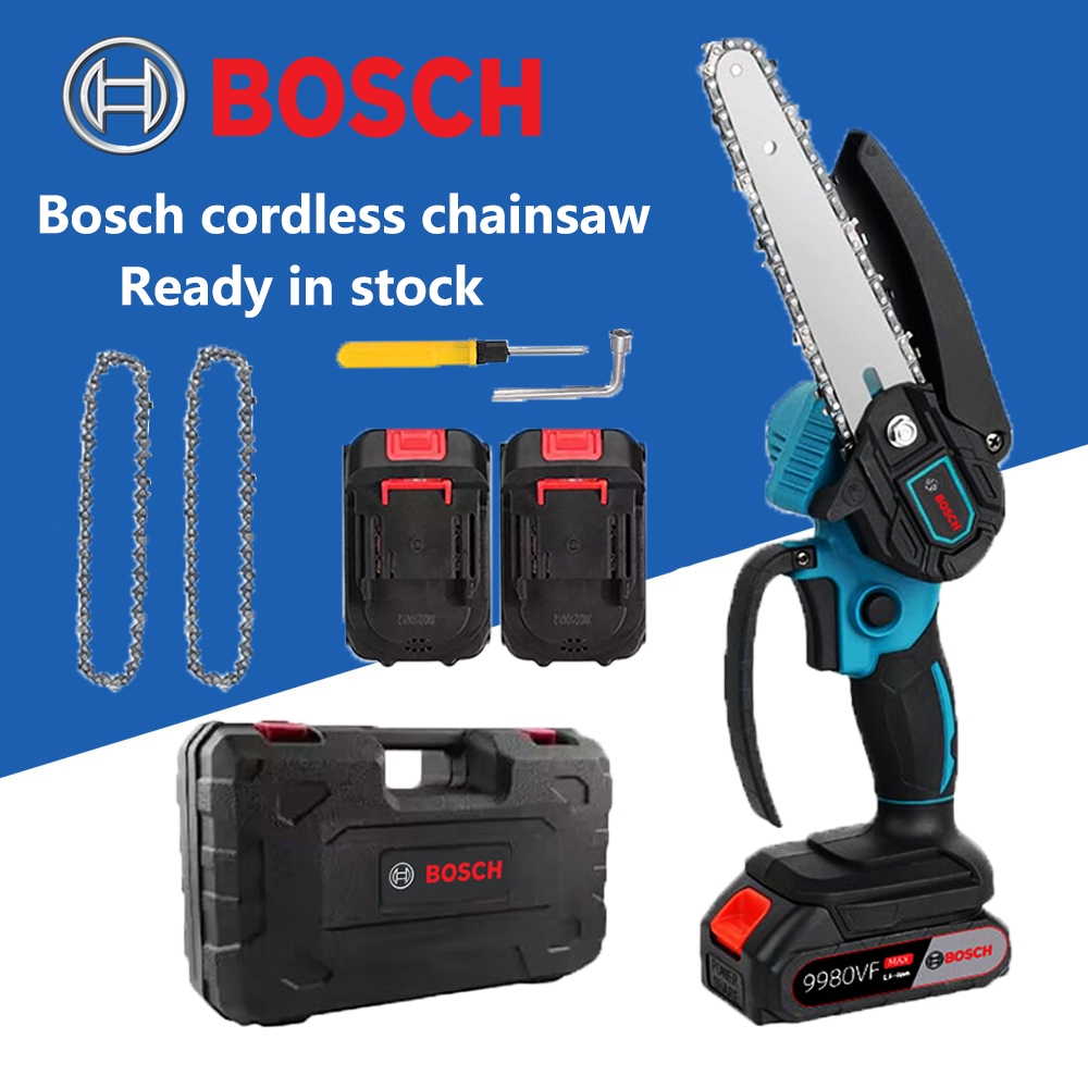 Bosch original rechargeable saw mini cordless chainsaw logging portable ...