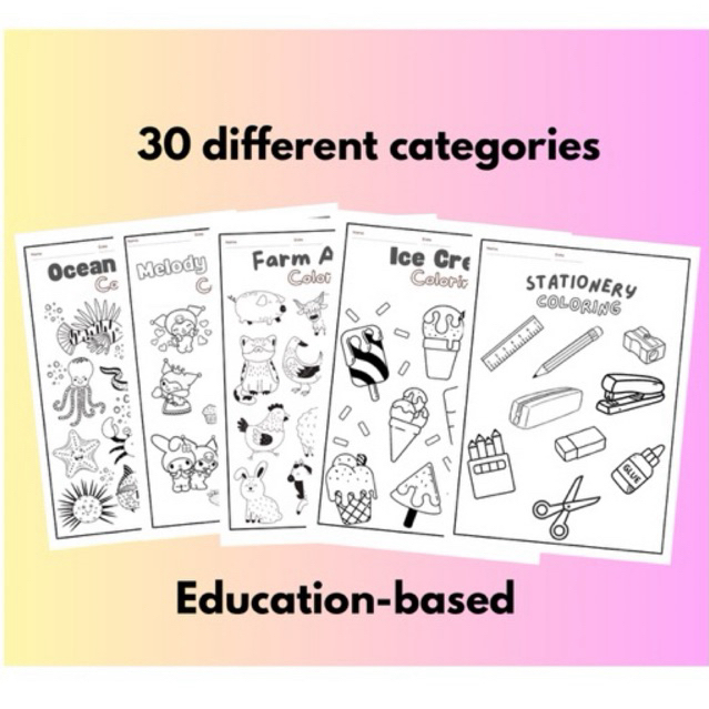 (SOFTCOPY PDF) 30 types colouring paper/Kertas warna | Shopee Malaysia