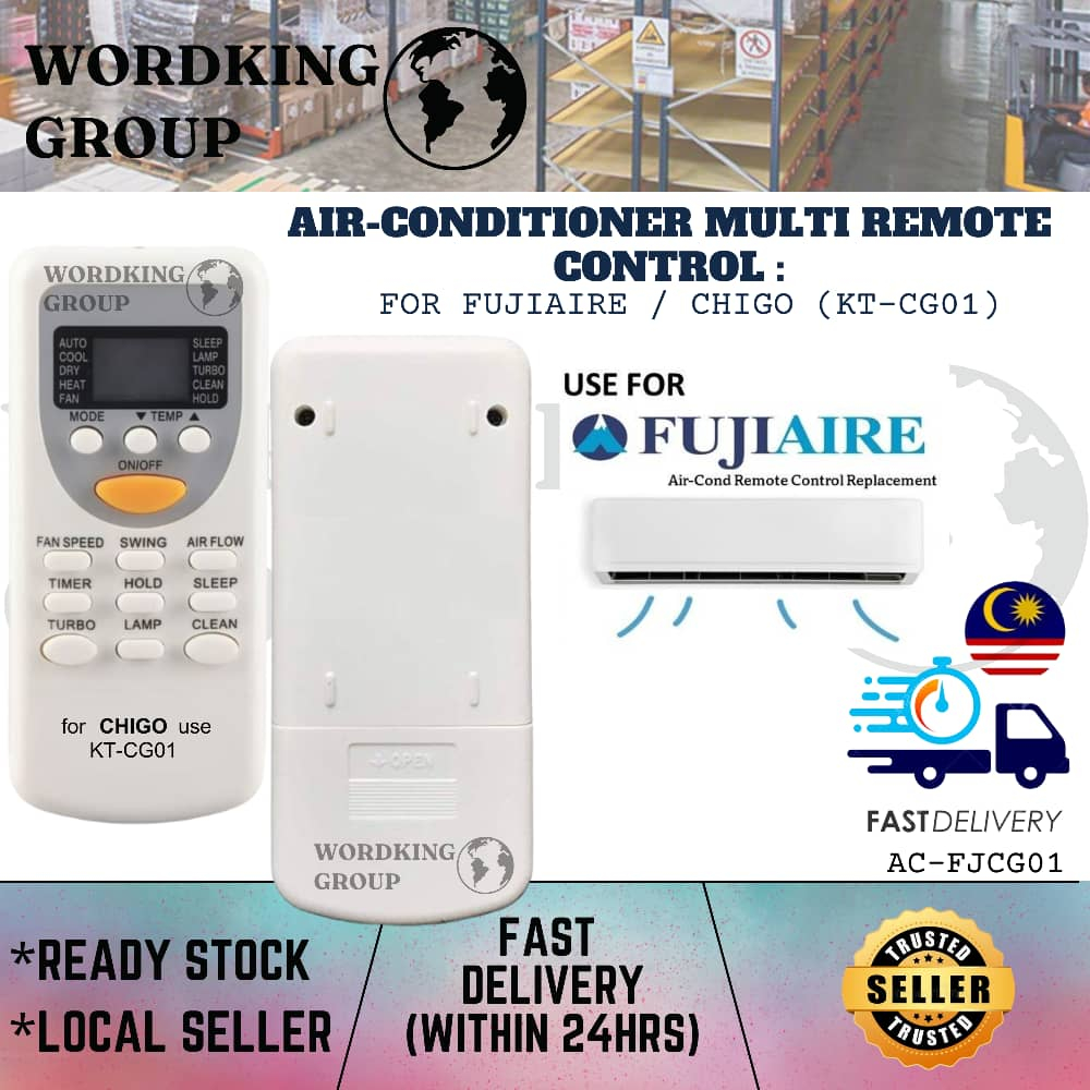 FUJIAIRE / CHIGO Air Conditioner Remote Control Replacement (AC-FJCG01 ...