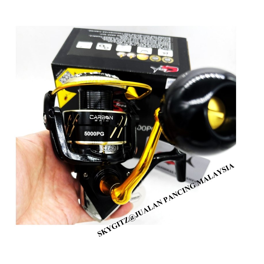 GTECH CARBON SPIN SW Spinning Laut Metal Body FISHING REEL Japan Power ...